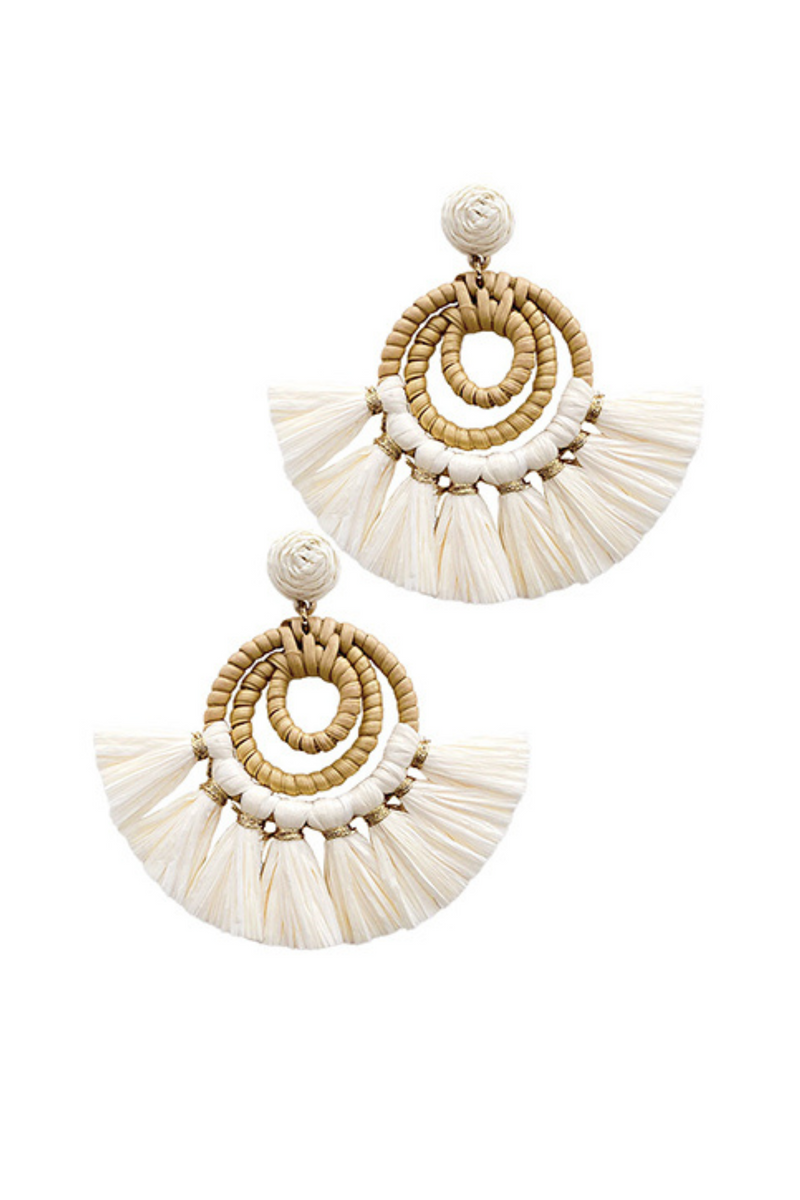 Jamaica Earrings / White – walker&wade