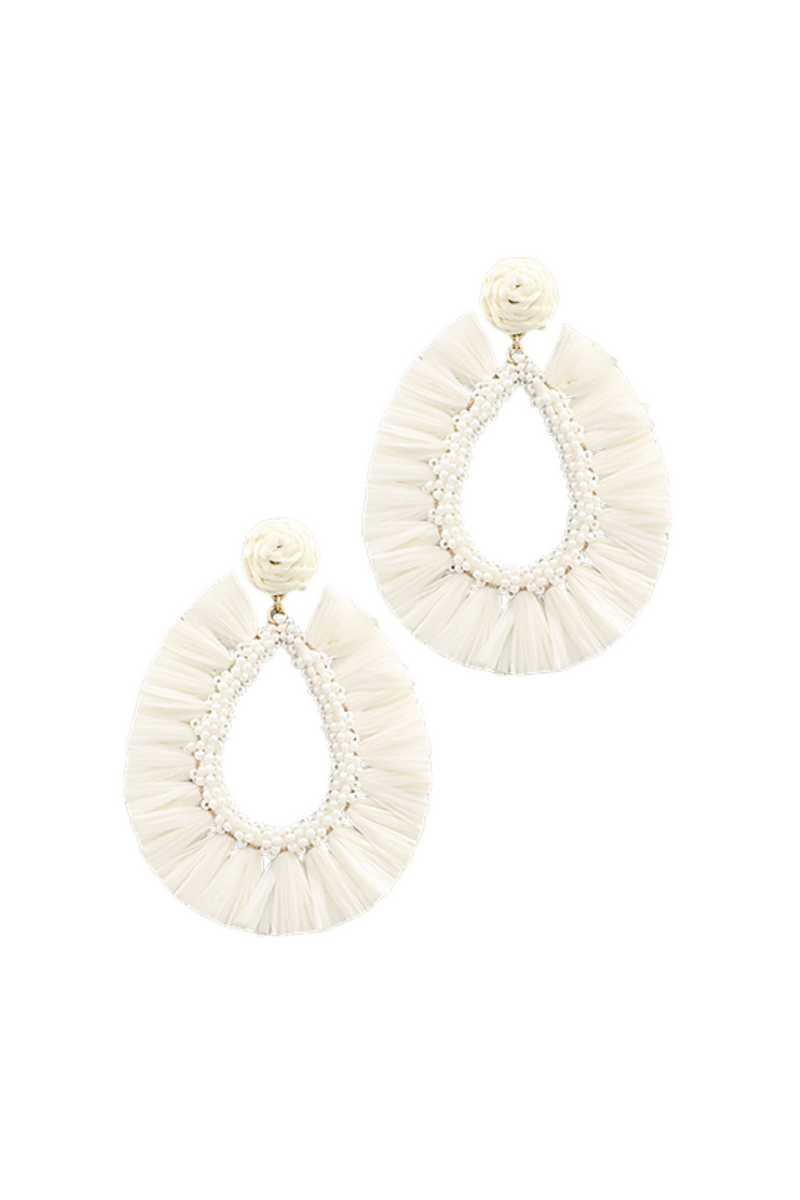 Kokomo Earrings / White – walker&wade