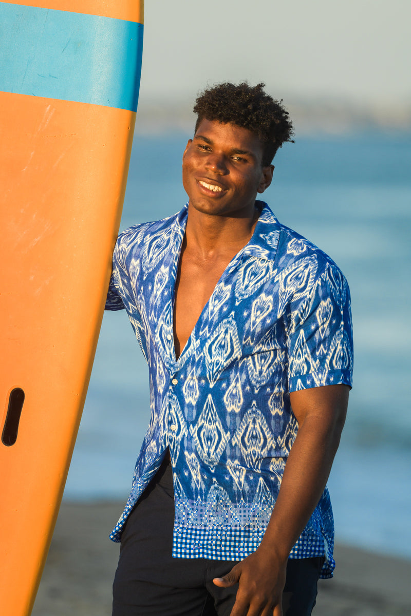 Men's Panama Shirt / Marine – walker&wade