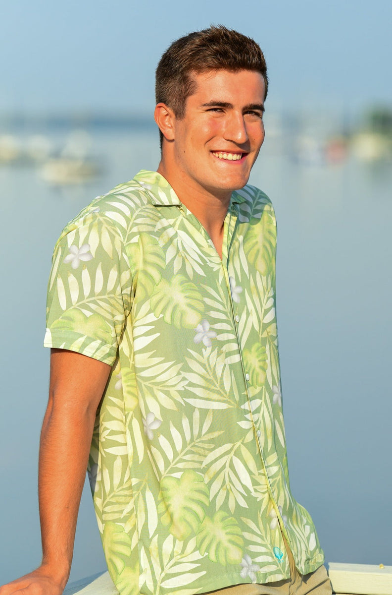 Men's Panama Shirt / Moss Palm – walker&wade