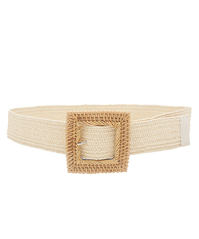 Rattan Square Belt / Ivory – walker&wade