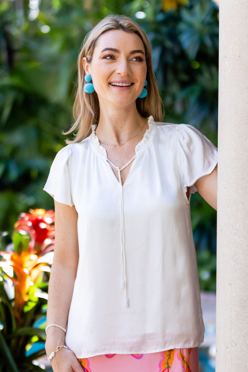 Sandra Top / White – walker&wade