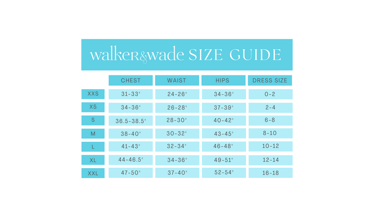 Size Guide (2025) – walker&wade