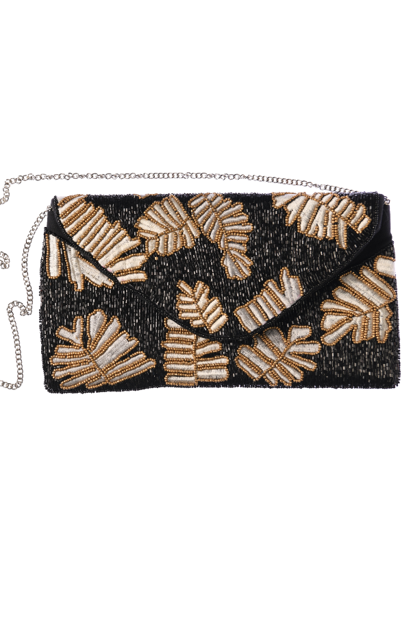 Night Out Clutch / Midnight Palm – walker&wade